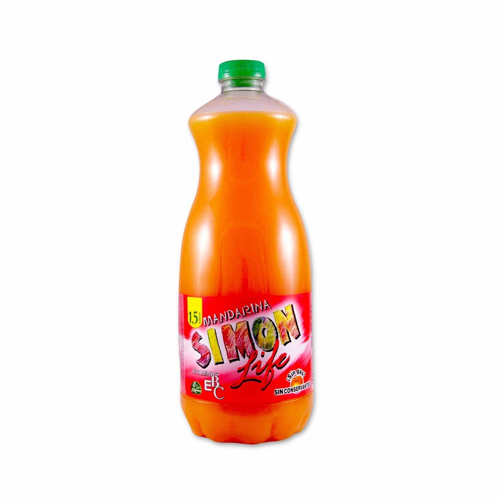 Simón Life Bebida Refrescante Mandarina - 1,5L - Cestaclick.es
